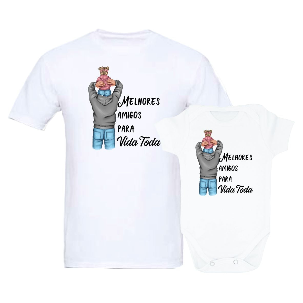 Tal Pai Tal Filha Melhores Amigos Para Vida Toda - Atelier Bebê Bolê